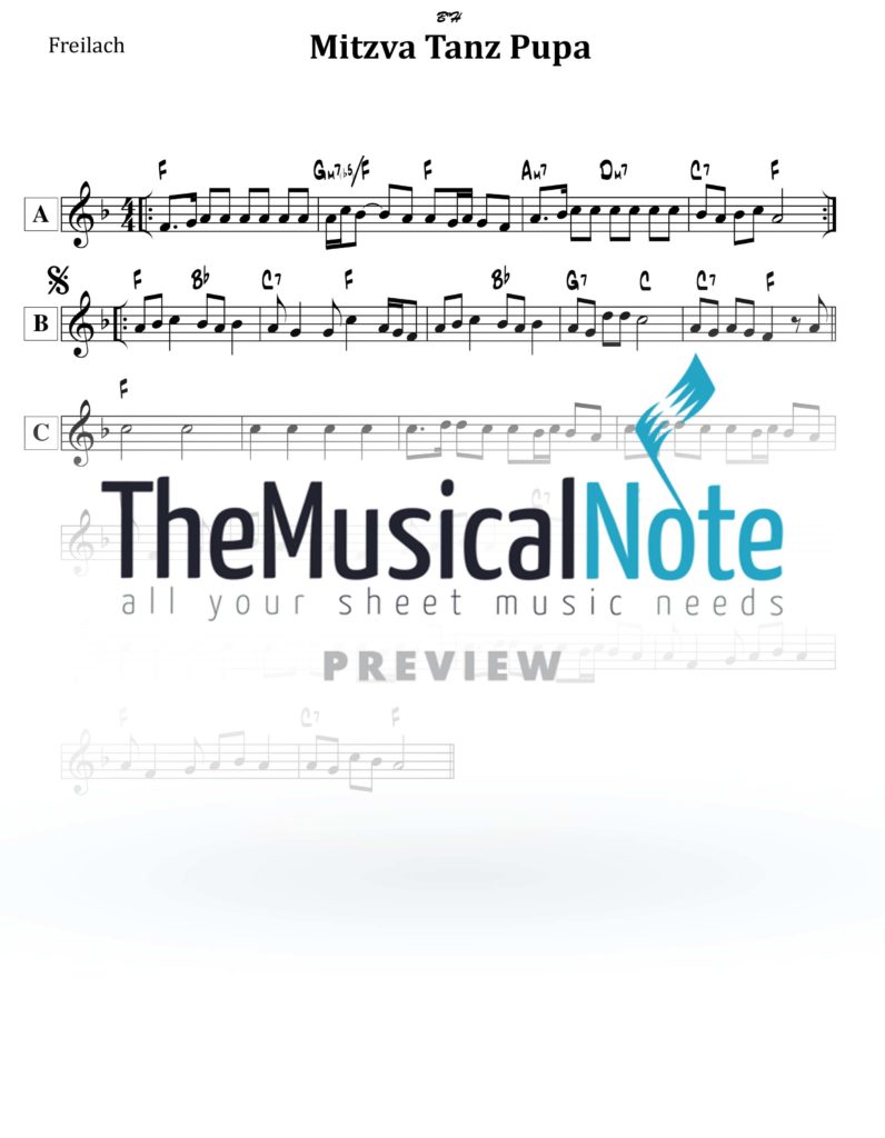 Mitzva Tanz Pupa – Themusicalnote.com