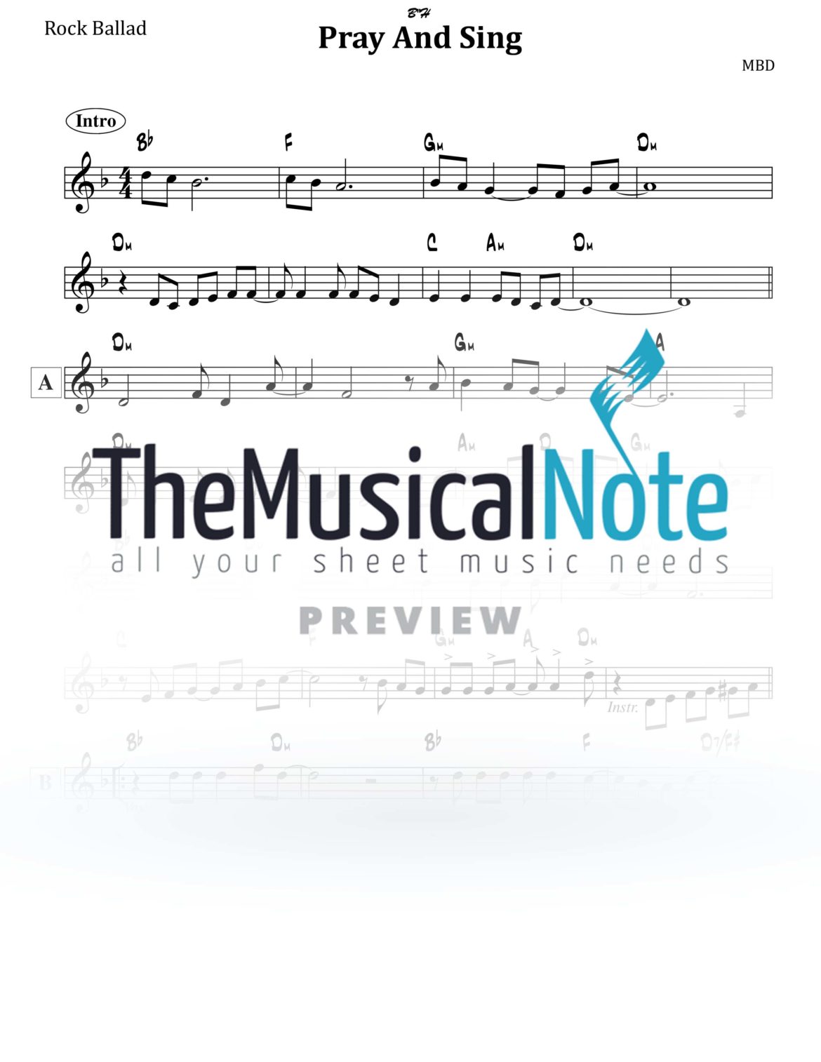 Pray & Sing – MBD – Themusicalnote.com